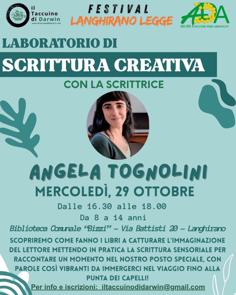 Invito al Festival Langhirano Legge: laboratorio di scrittura creativa ...